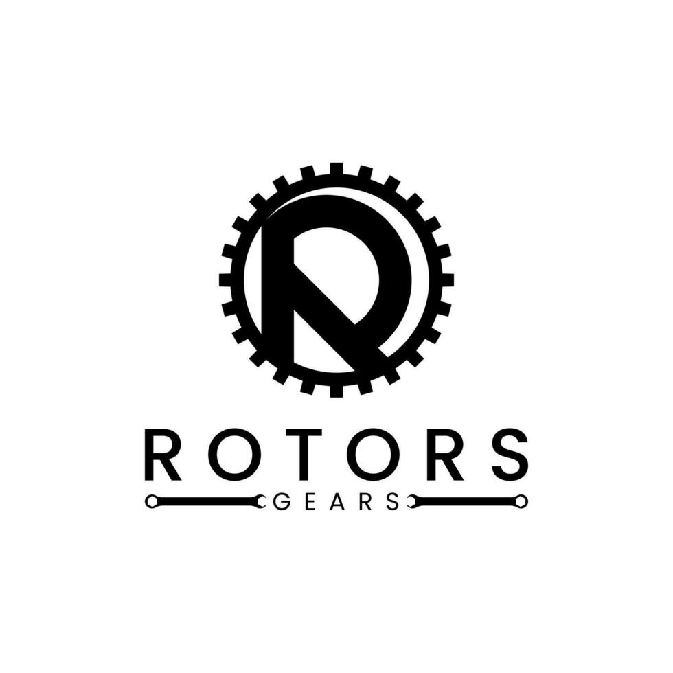 R Gear Letter Logo. Simple and modern. 28124795 Vector Art at Vecteezy