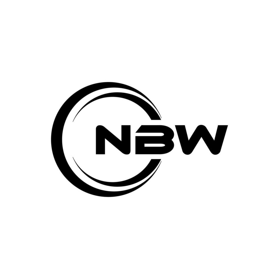 nbw logo diseño, inspiración para un único identidad. moderno elegancia y creativo diseño ...