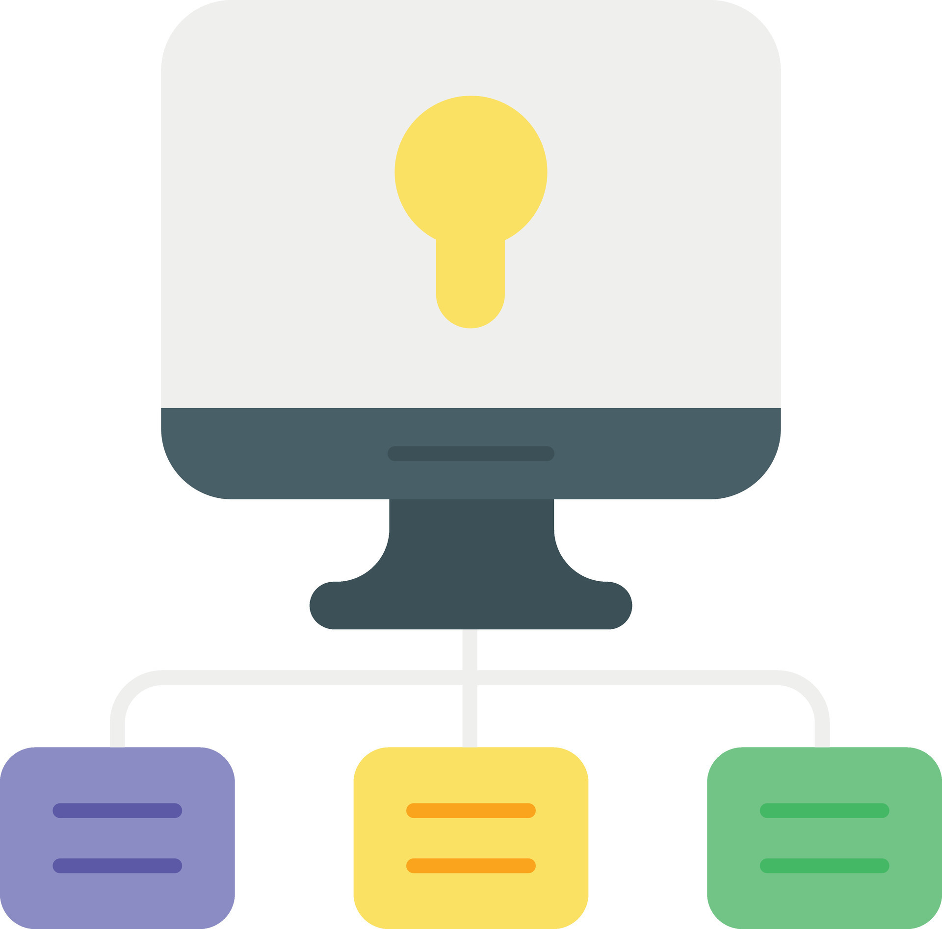 Access Control Data Flat Icon Color Design Style 28135532 Vector Art At