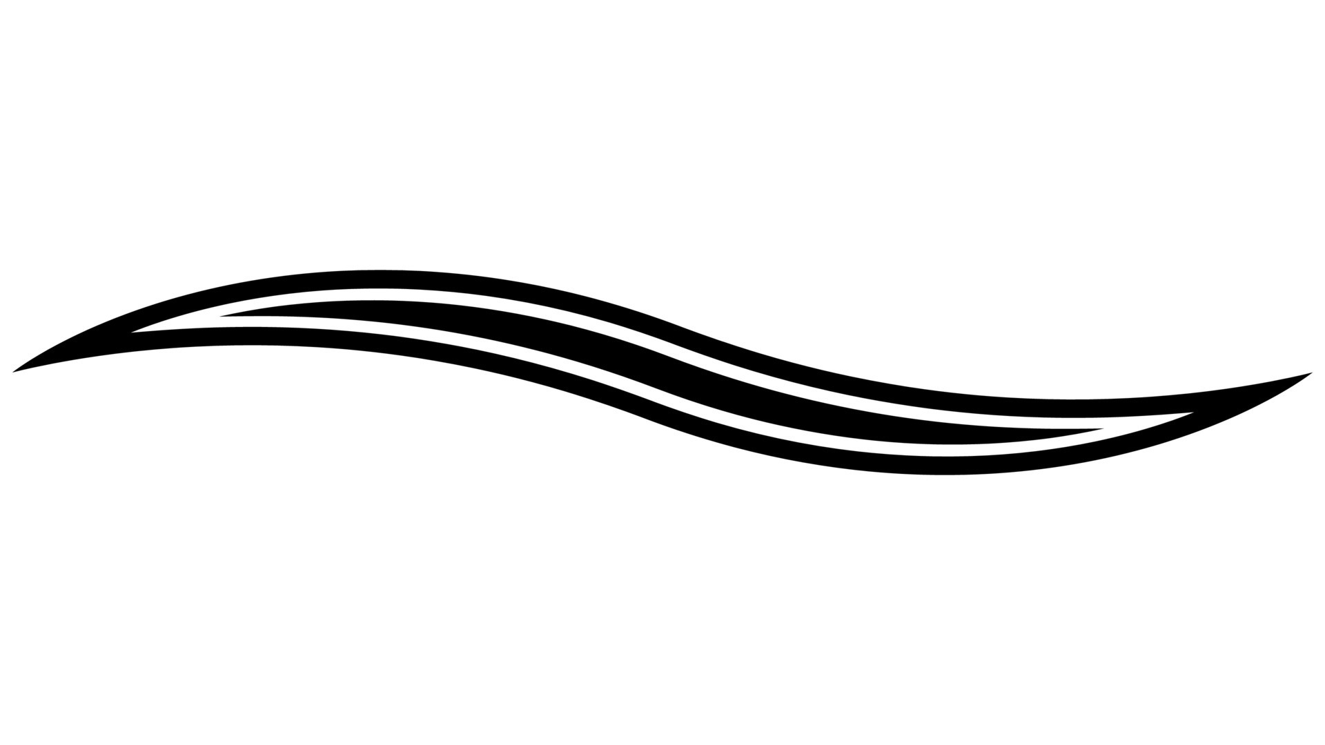 Calligraphic Swish Curve Line Swoosh Logo Wave Swash Curve Stripe
