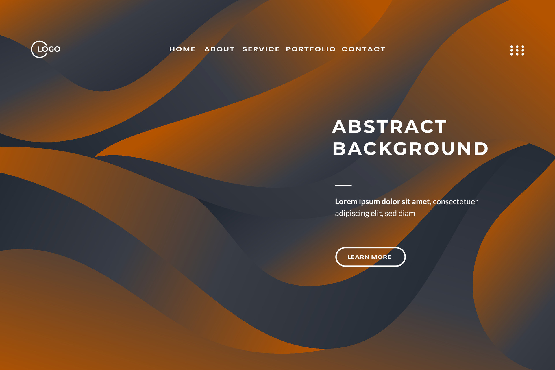 Abstract Gradient Background with Colorful Waves, Perfect for adding ...