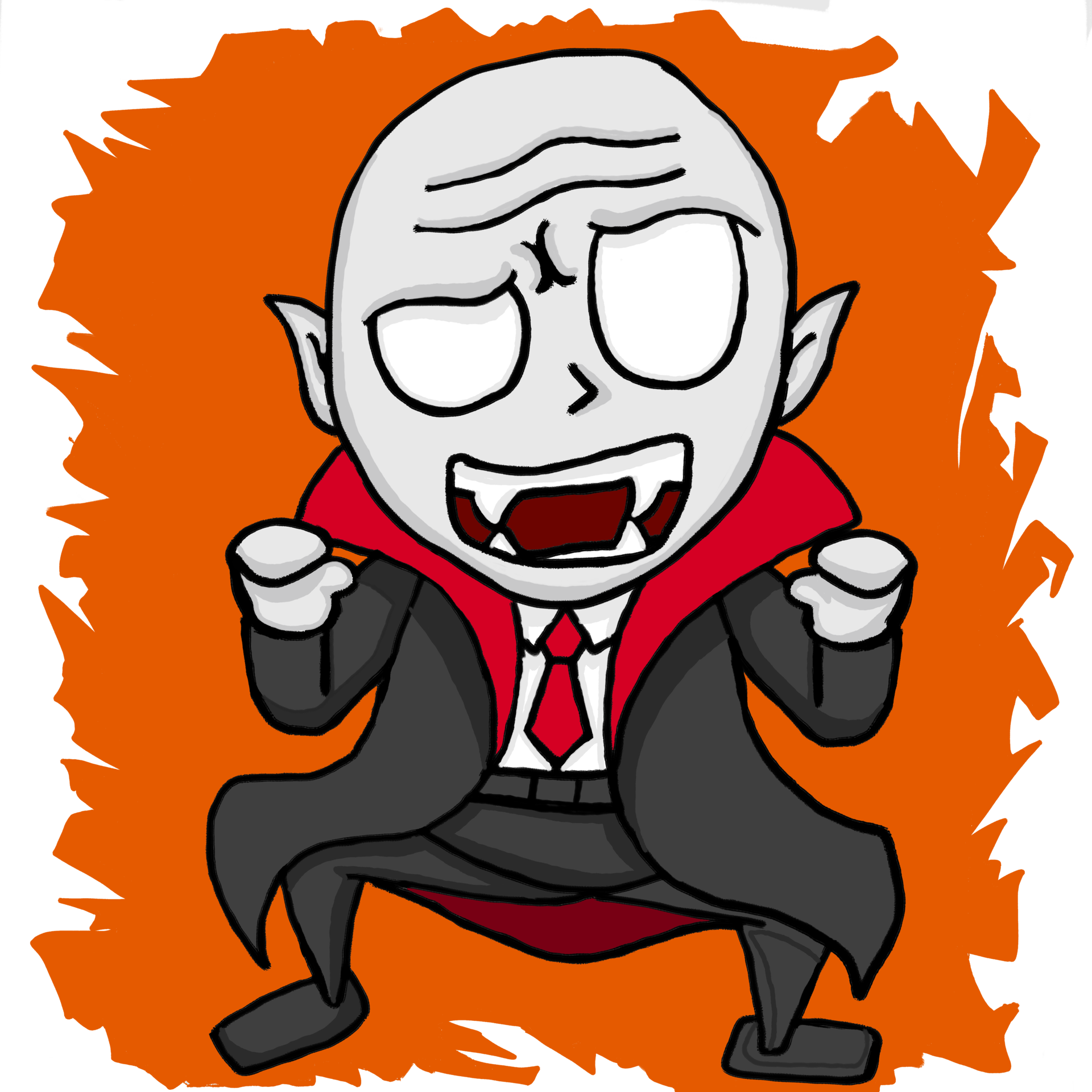 Víspera De Todos Los Santos Vampiro Drácula Dibujos Animados