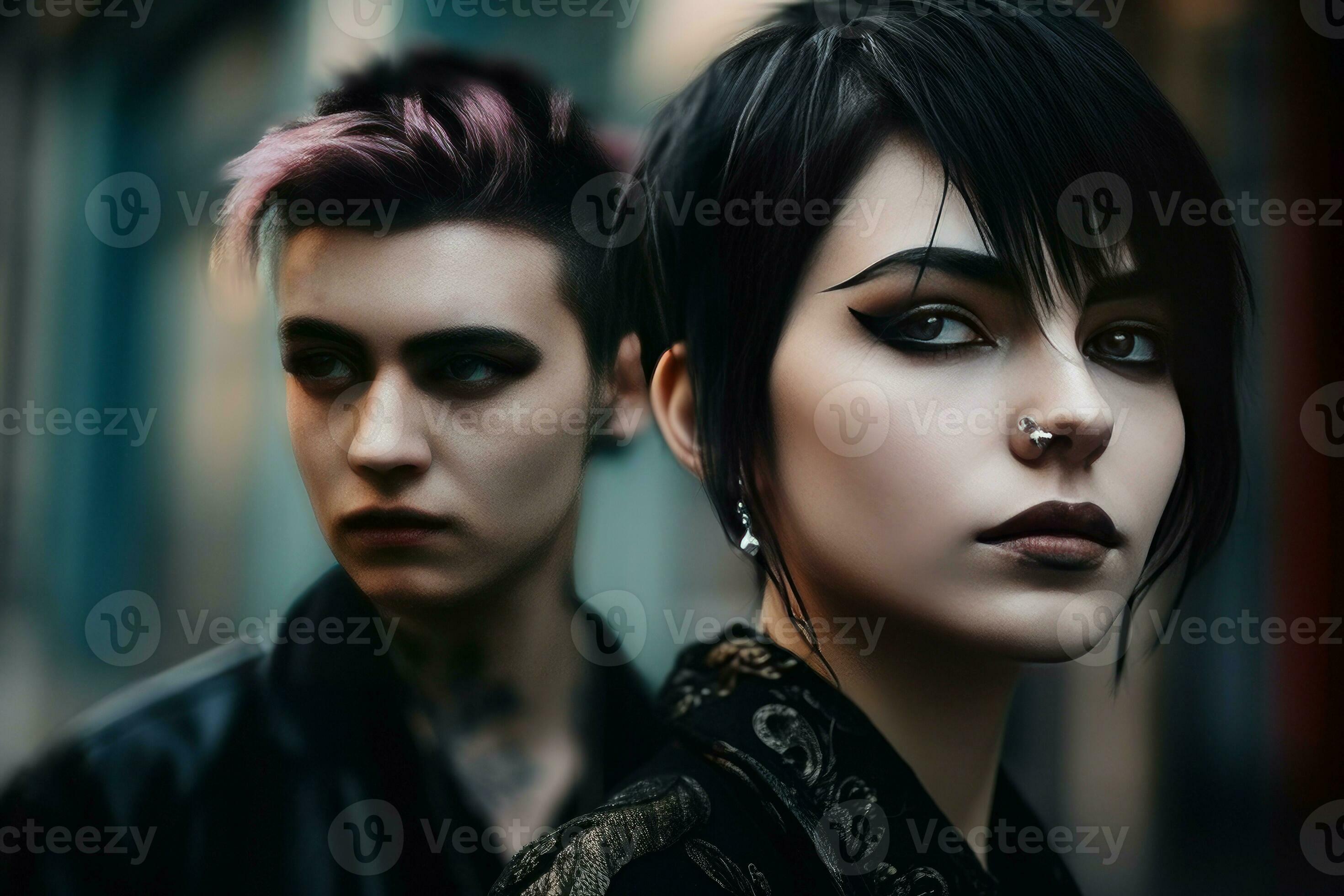 Girl boy emo. Generate Ai 28139365 Stock Photo at Vecteezy