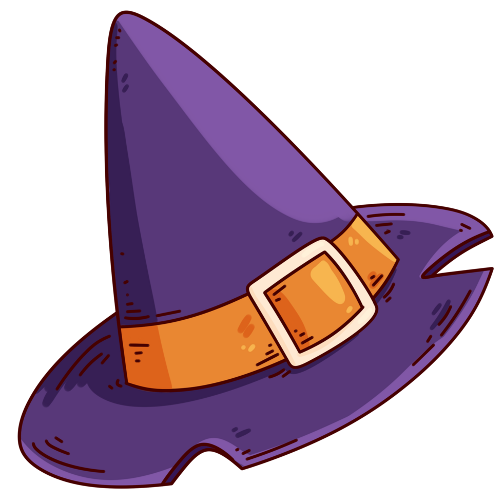 Cartoon Halloween Witch Hat