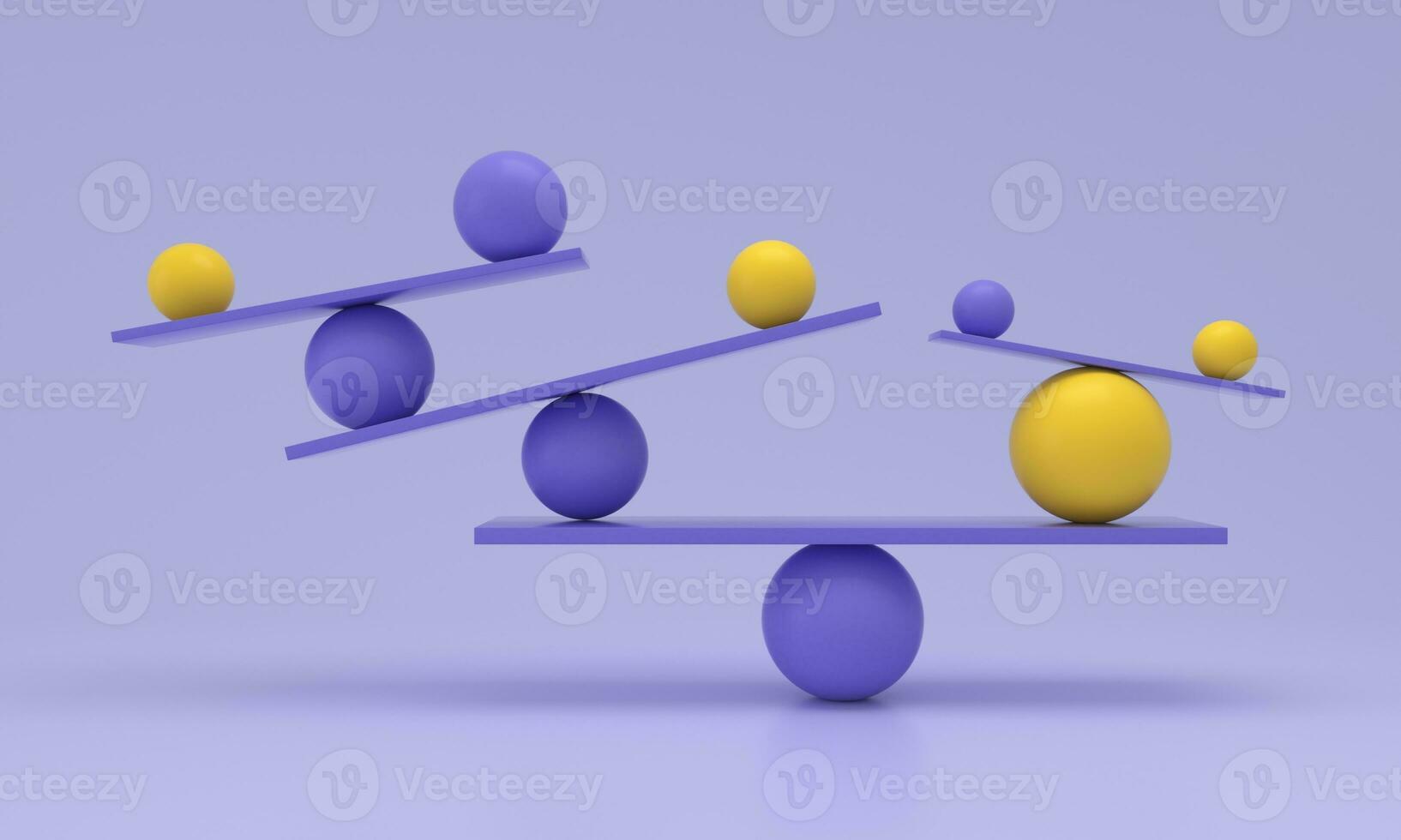 Solution of multiple problems and balance between them represented with ...