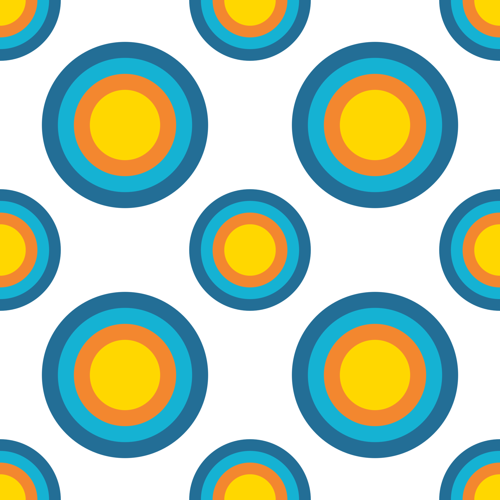 Retro Circle Abstract Background Seamless Pattern Circle Multicolor