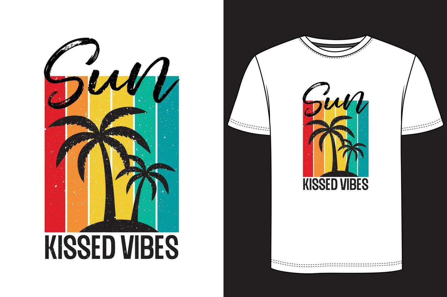 Sun kissed vibes t shirt design 28151345 Vector Art at Vecteezy