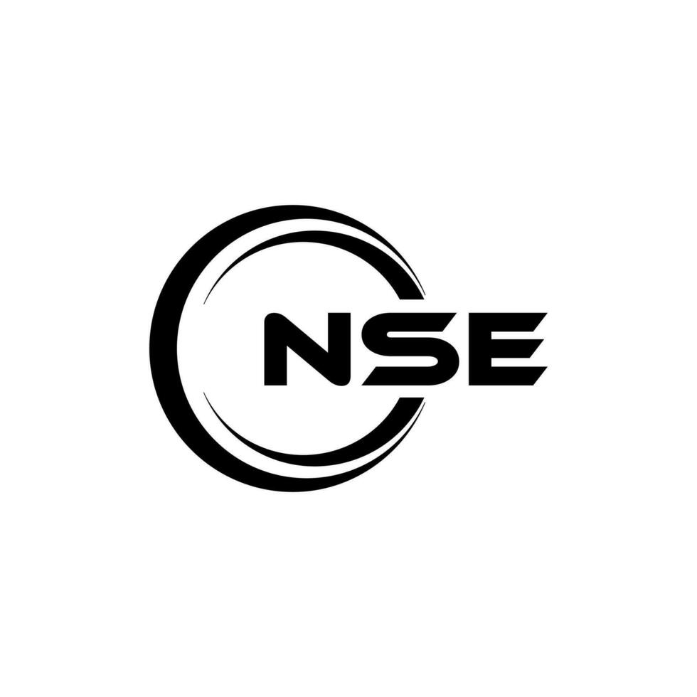 NSE Logo Design, Inspiration for a Unique Identity. Modern Elegance and Creative Design ...