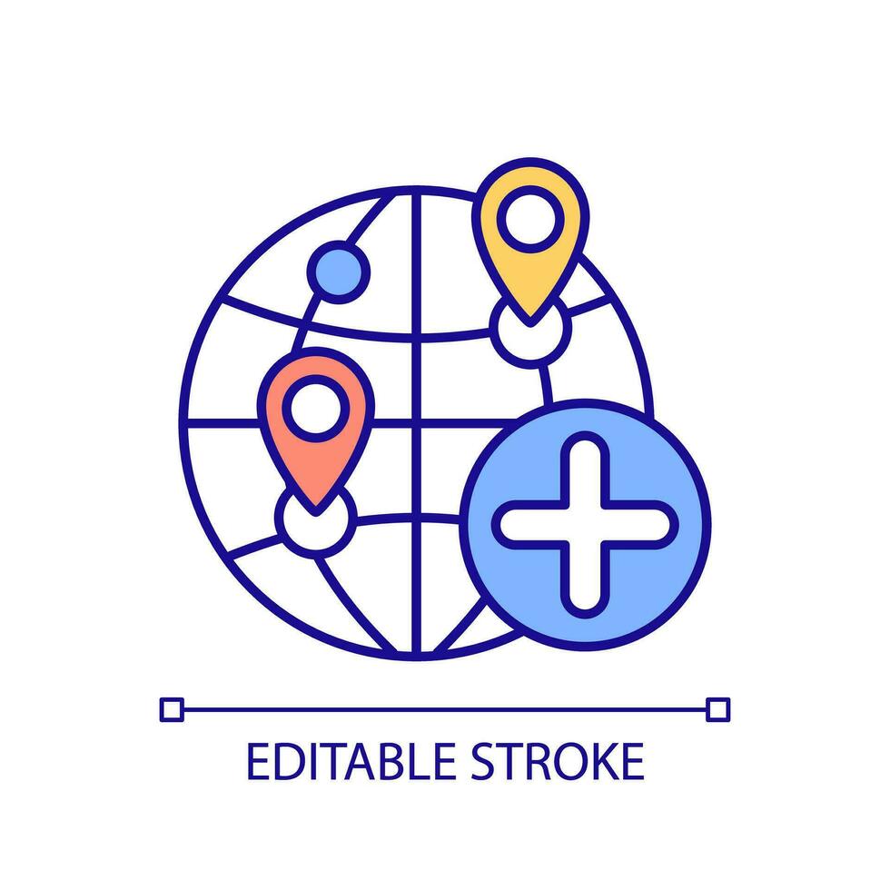Customizable icon representing conglomerate FDI concept, isolated ... Customizable icon representing conglomerate FDI concept, isolated ...