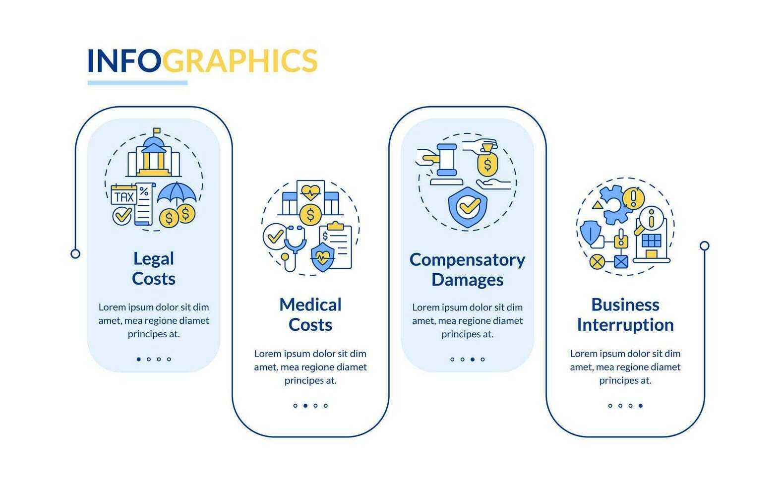 2D product liability vector infographics template with colorful thin ... 2D product liability vector infographics template with colorful thin ...