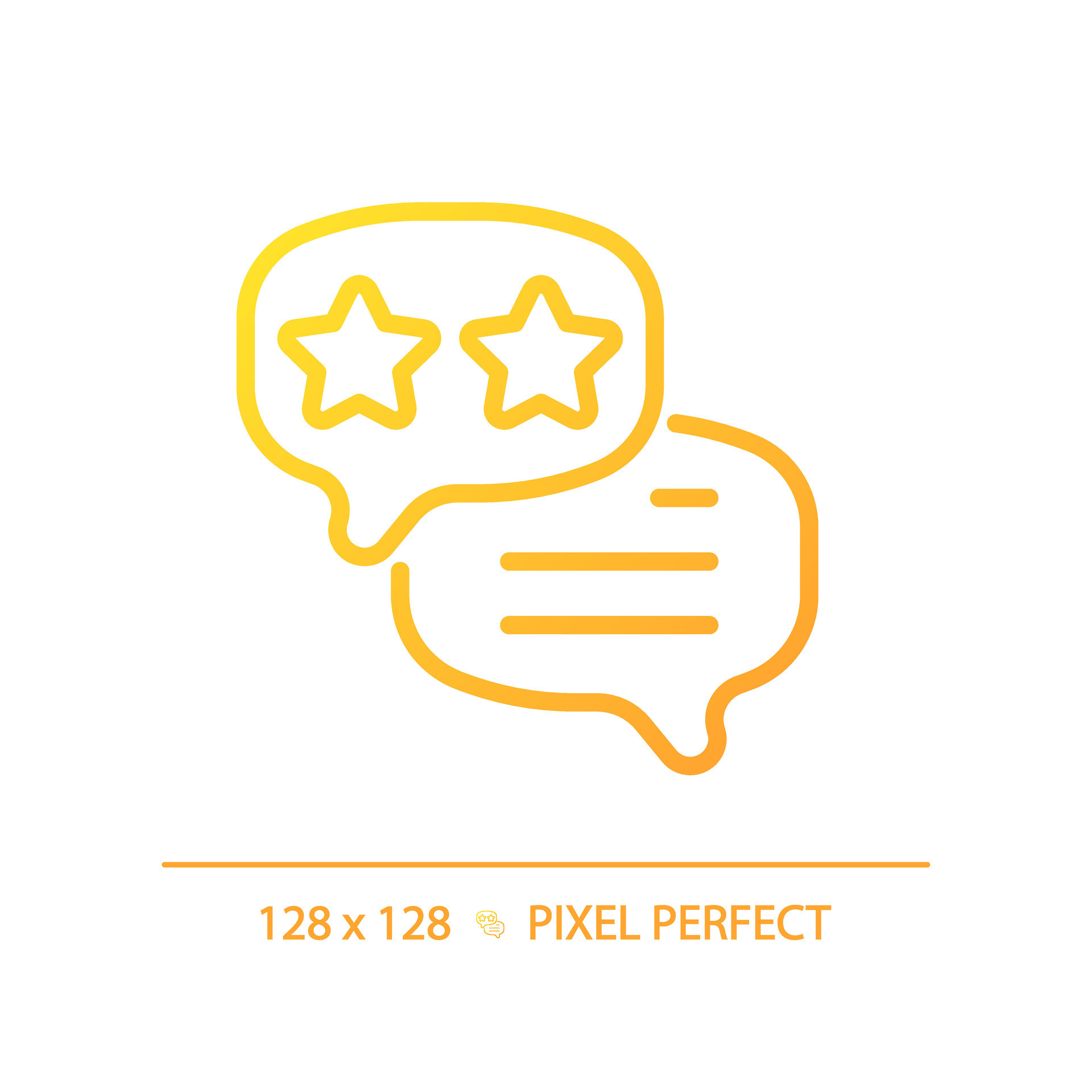 Feedback Pixel Perfect Gradient Linear Vector Icon Rating Of Commercial Company Customer