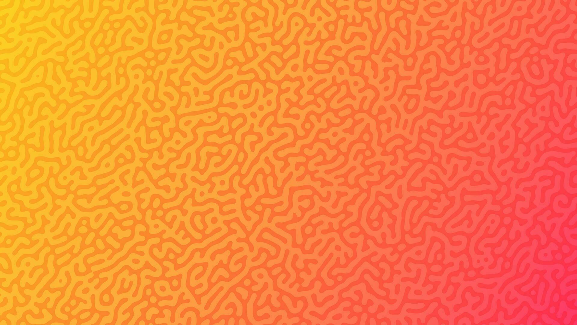 Orange Turing Reaction Gradient Background Abstract Diffusion Pattern With Chaotic Shapes