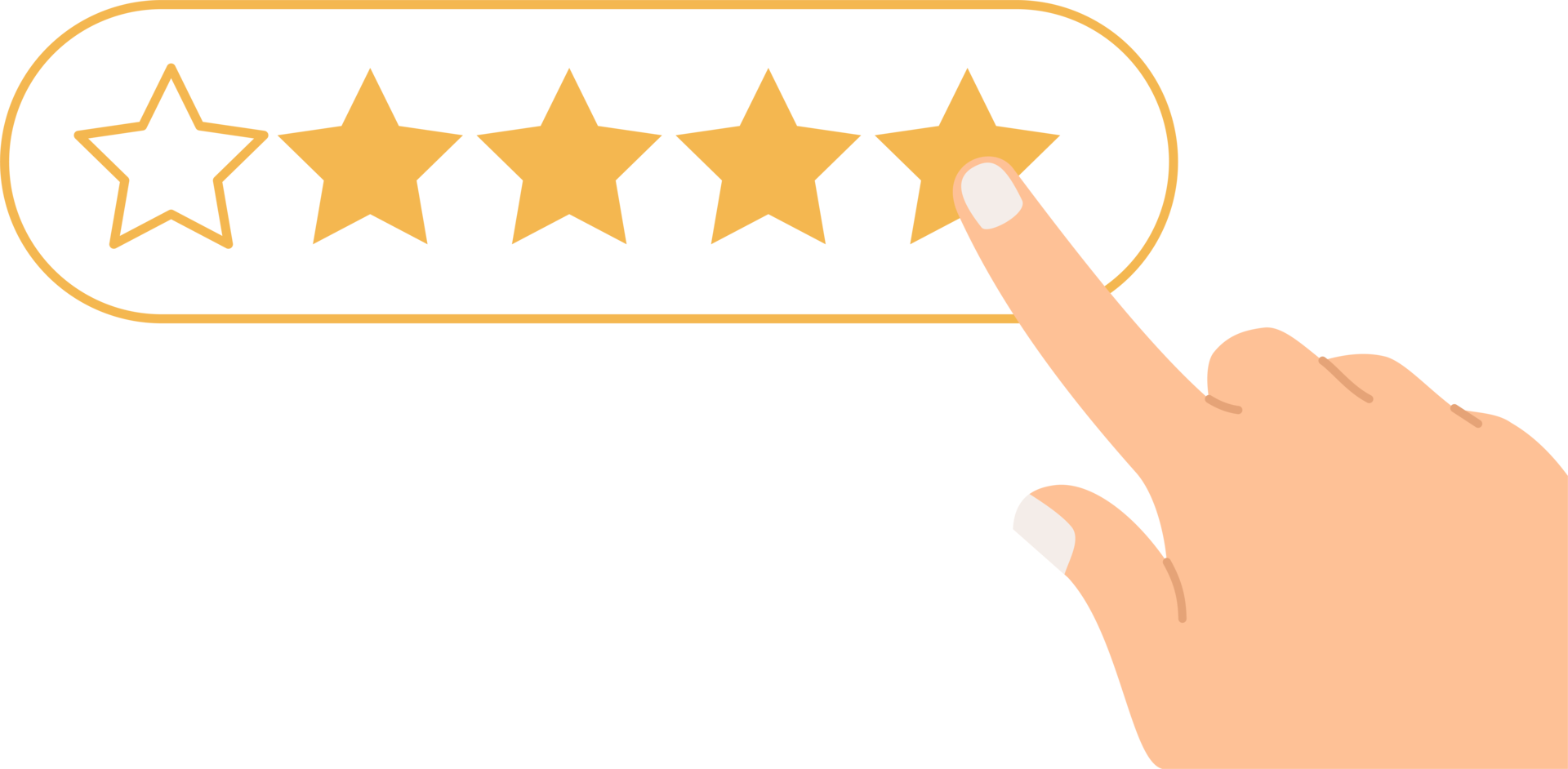 Customer review satisfaction feedback survey concept. user give 5 stars rating feedback 28181312 PNG