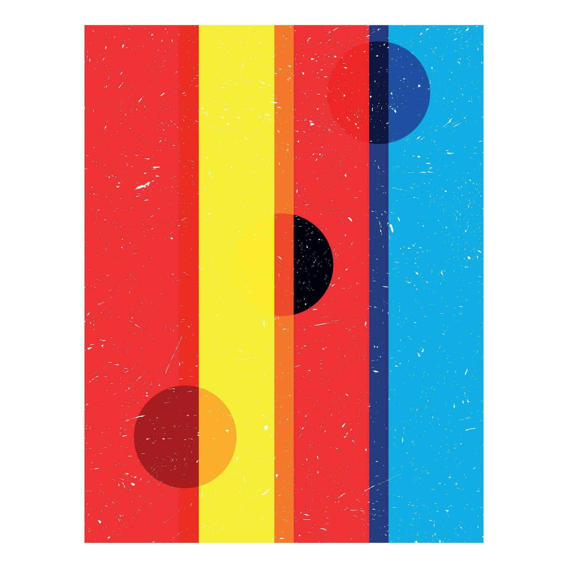 Risograph effect Abstract Geometric shapes.Geometric Abstract Shapes risograph texture.Risograph ...