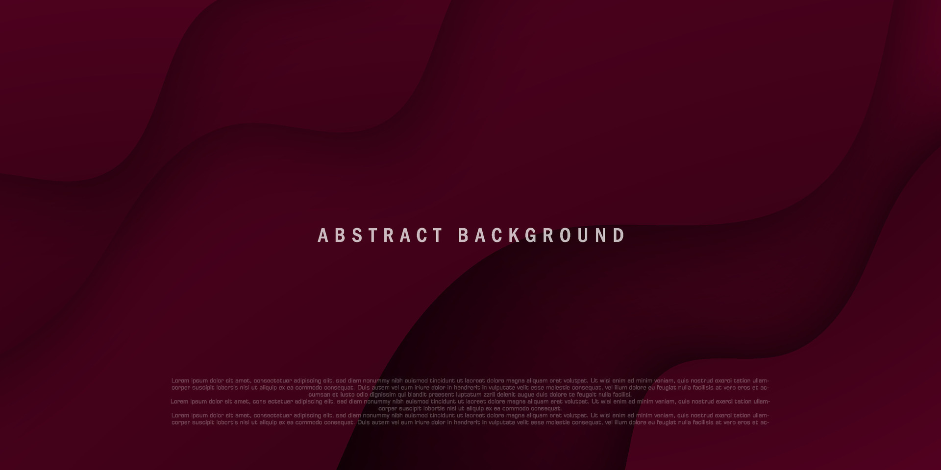 Futuristic Dark Red Wave Abstract Background With Realistic Gradient Color On Background Eps10