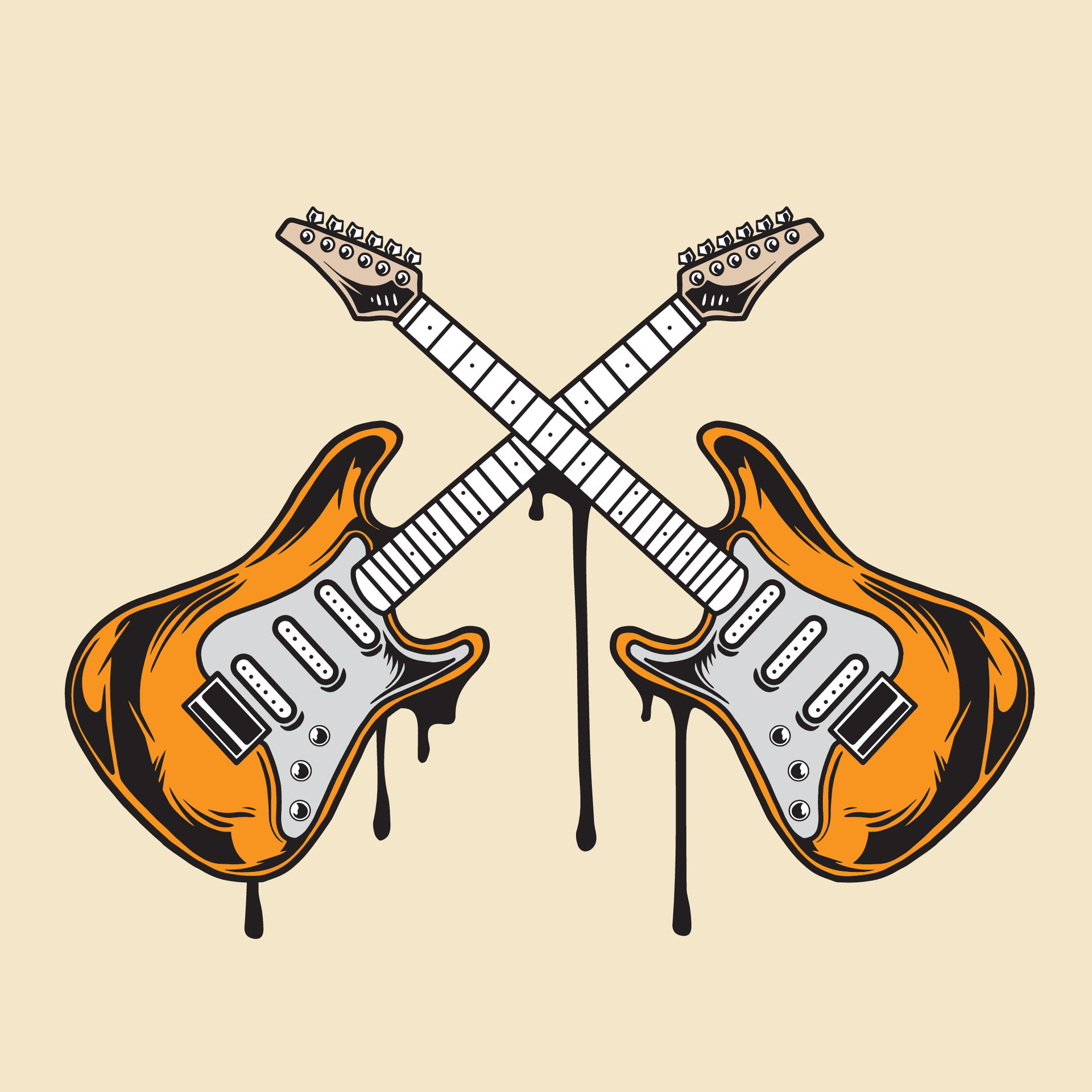 Guitar crossed vector art 28193826 Vector Art at Vecteezy Guitar crossed vector art 28193826 Vector Art at Vecteezy