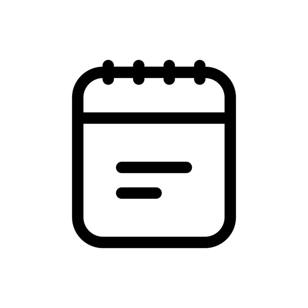 bloc icono en de moda plano estilo aislado en blanco antecedentes. bloc ...