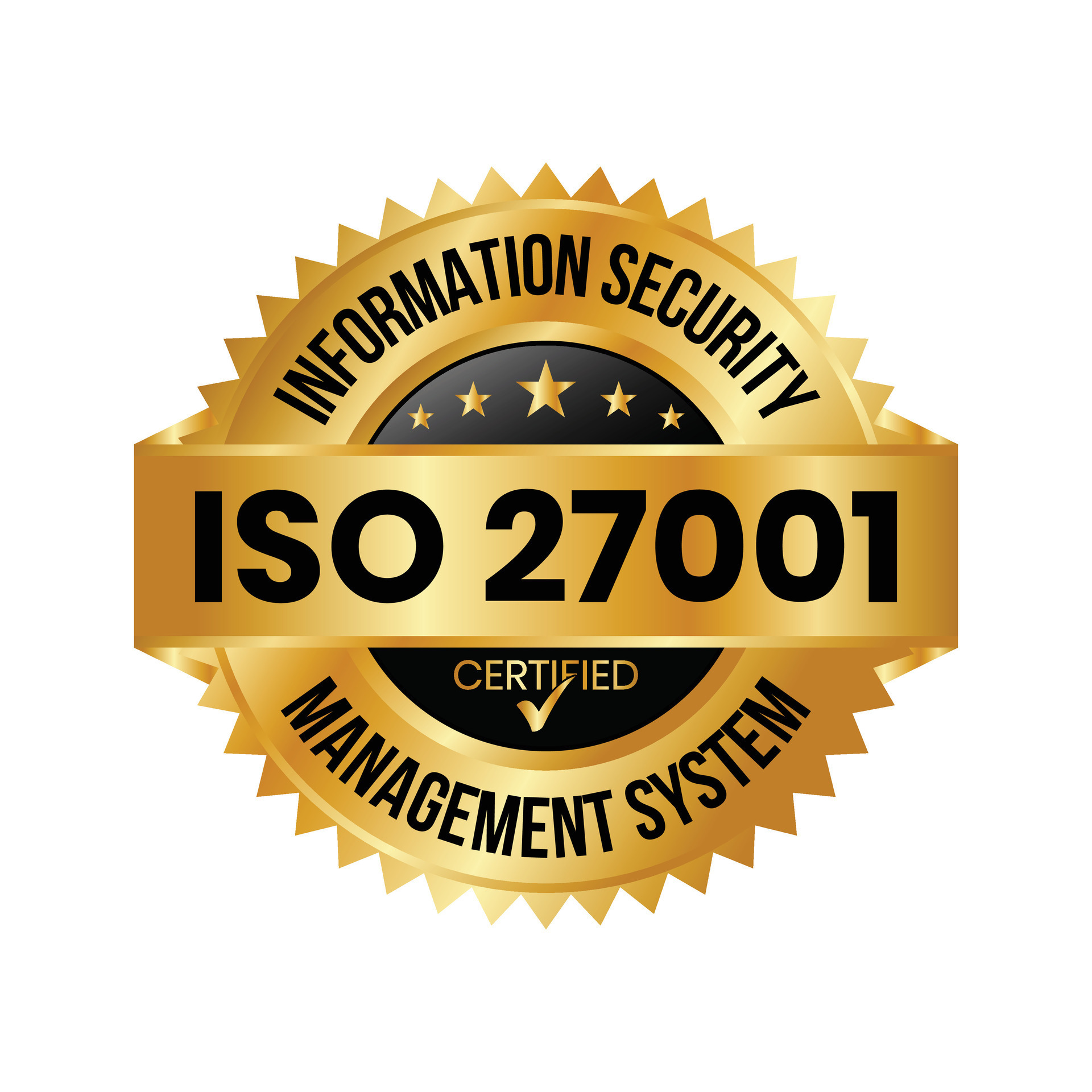 ISO 27001 Certified Badge Or Information Security Management System ... ISO 27001 Certified Badge Or Information Security Management System ...