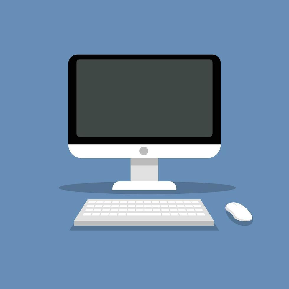 Vector Desktop Computer Concept Illustration 28195729 Vector Art At
