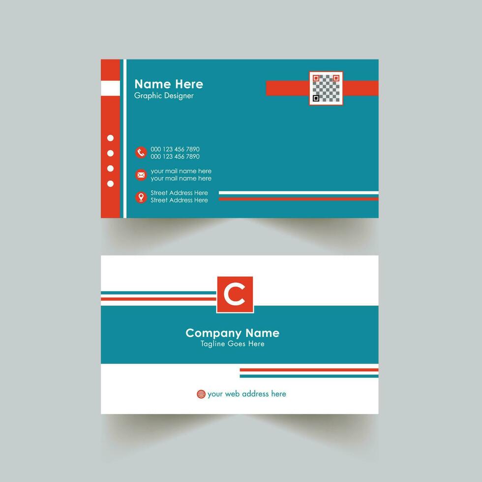 Modern Creative Visiting Card Design Template Free Vector 28198158 Vector Art At Vecteezy