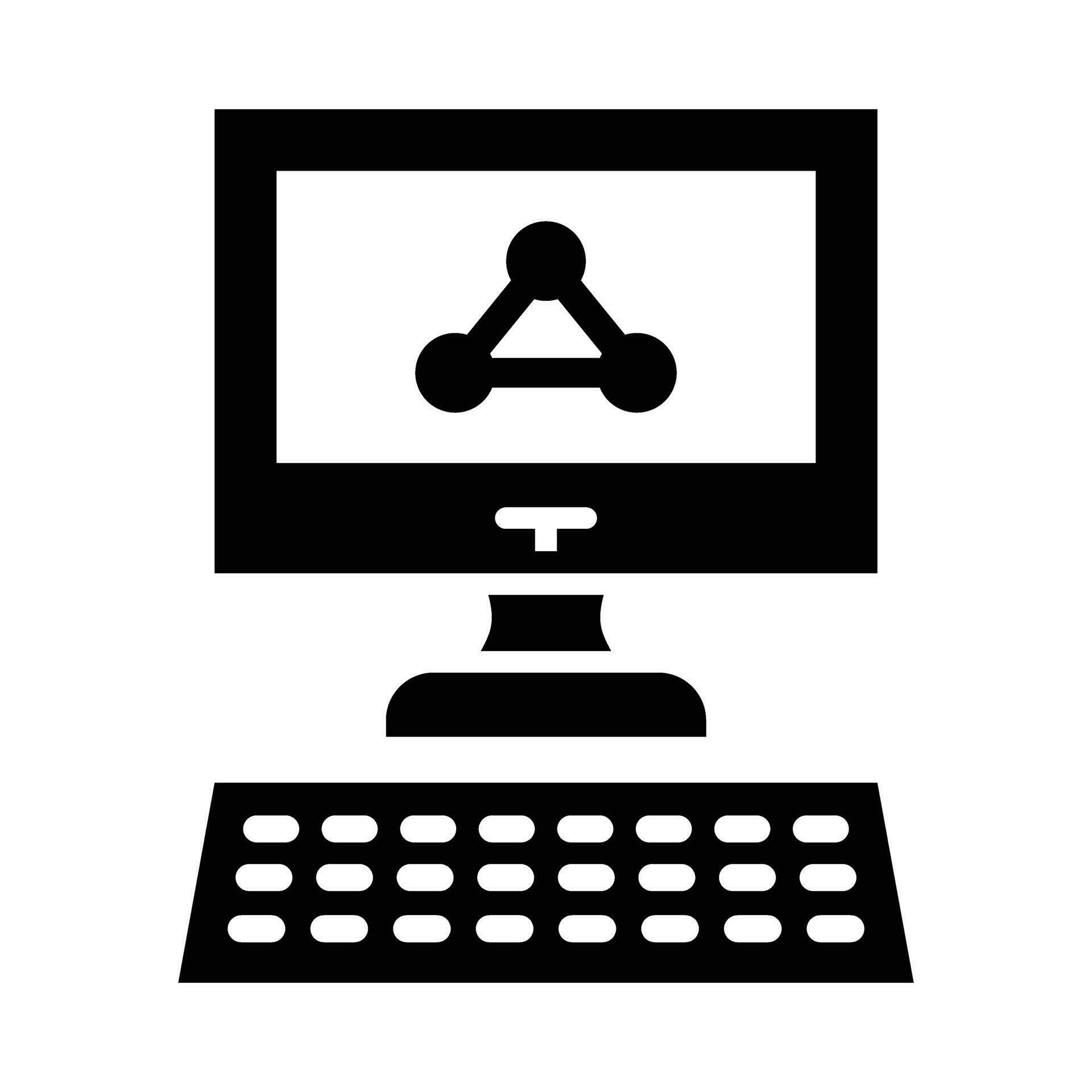 Computer Vector Glyph Icon For Personal And Commercial Use. 28198508 ...