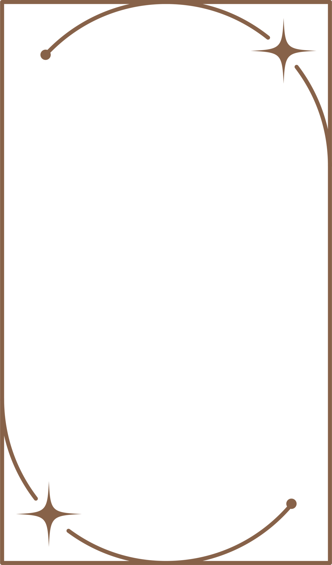 Aesthetic Frame Shape Outline Minimal Graphic Elements With Stars Abstract Boho Arch With