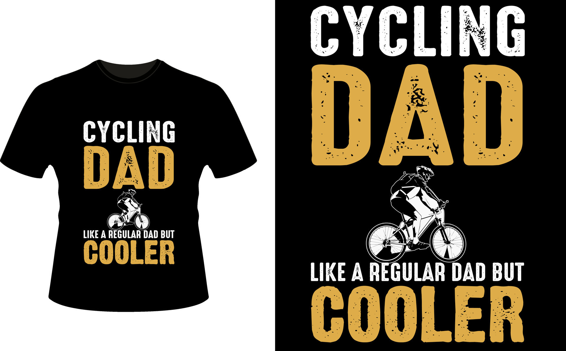 Cycling Dad Like A Regular Dad But Cooler Or Dad Papa Tshirt Design Or