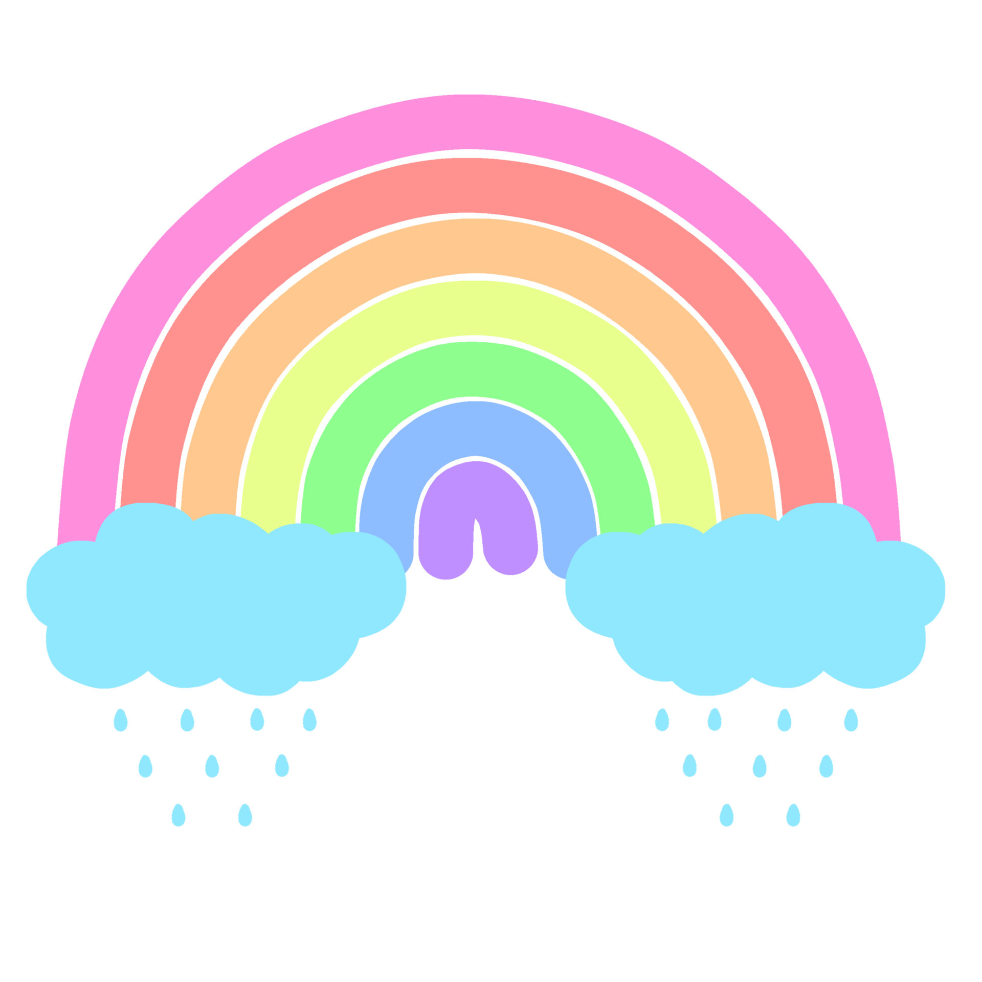 Rainbow Set Graphic 28210999 PNG