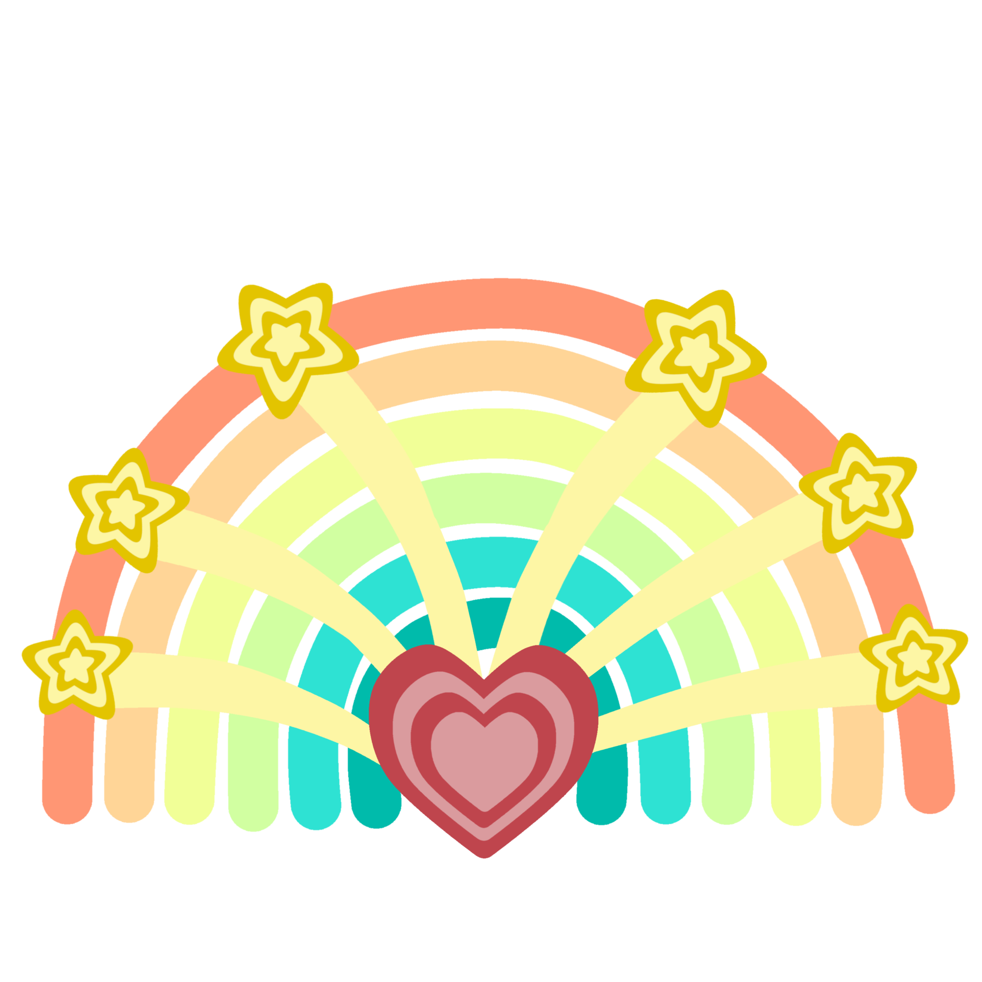 Rainbow Set Graphic 28211020 PNG