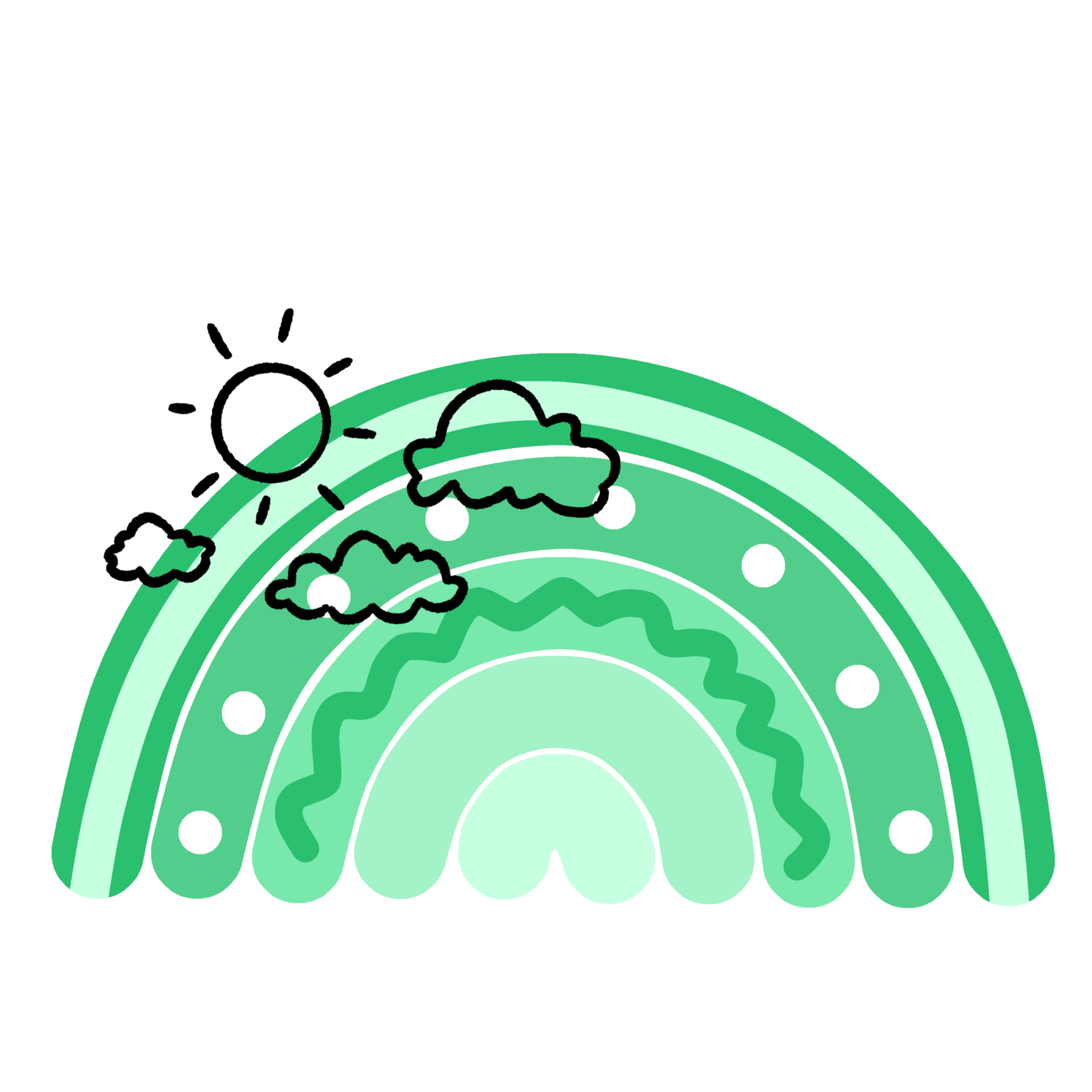 Rainbow Set Graphic 28211043 PNG