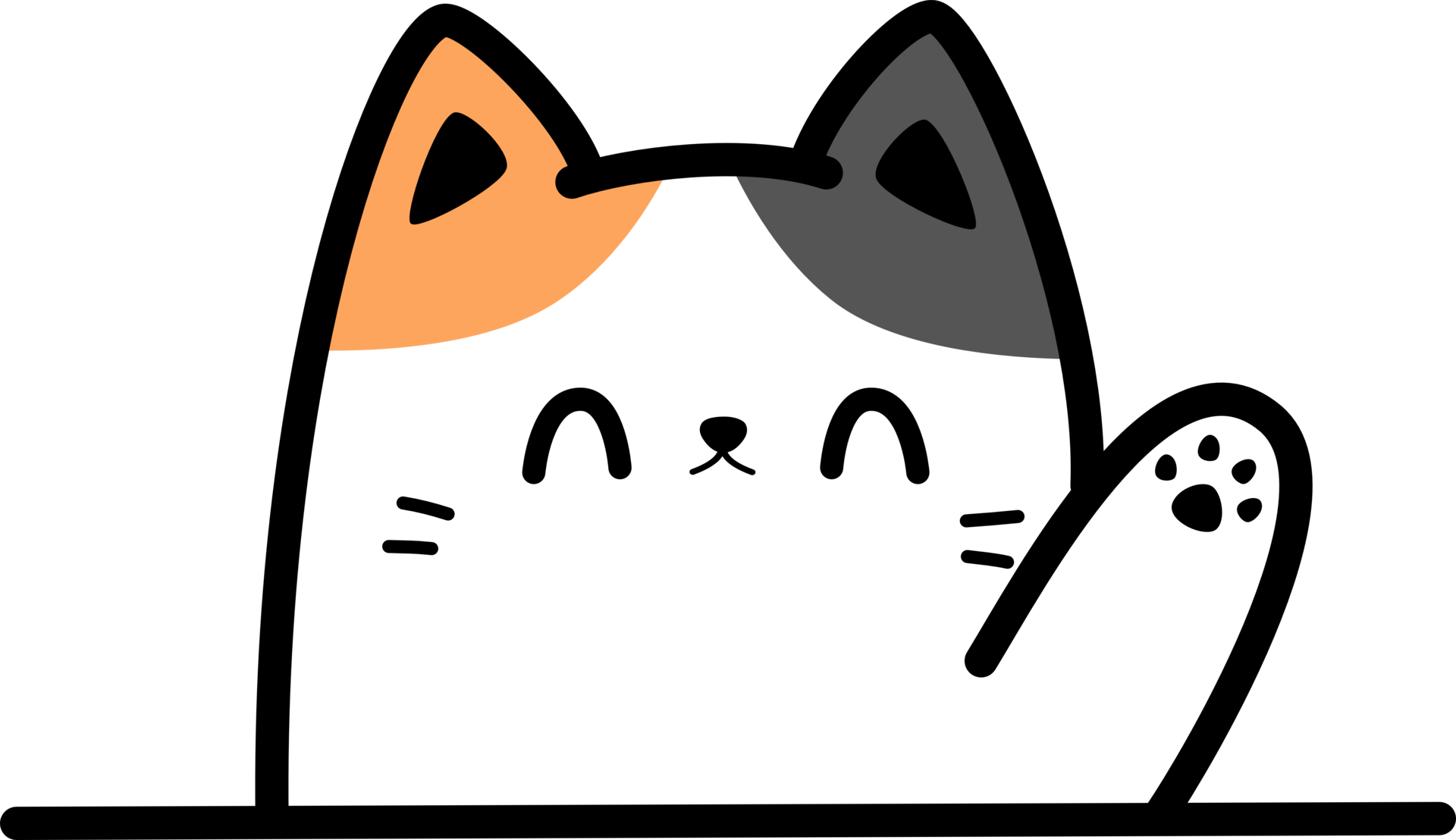 Cat Waving Hello Cat Waving Hello