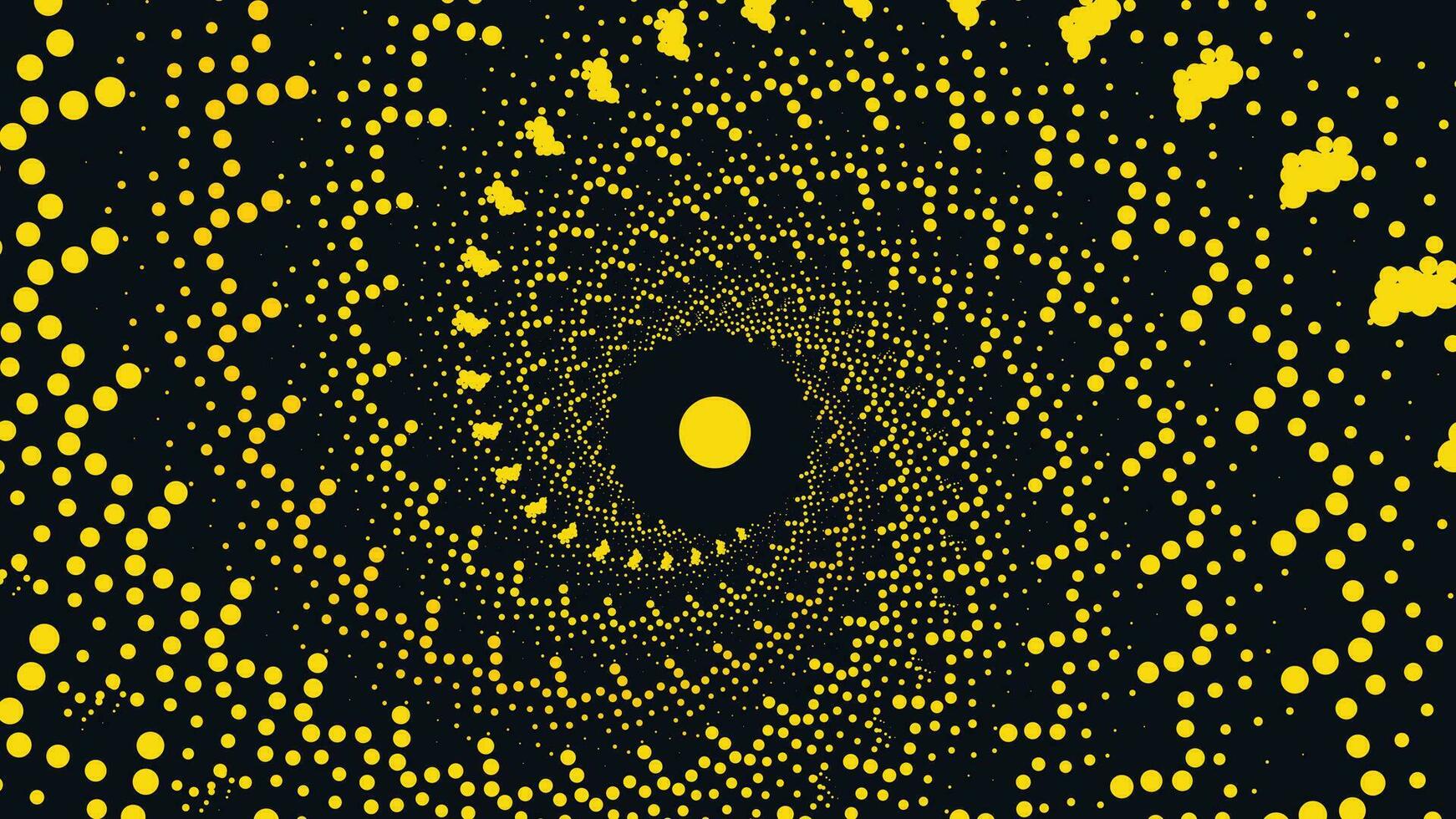 Abstract vortex spiral different color round background in dark blue. This creative style ...