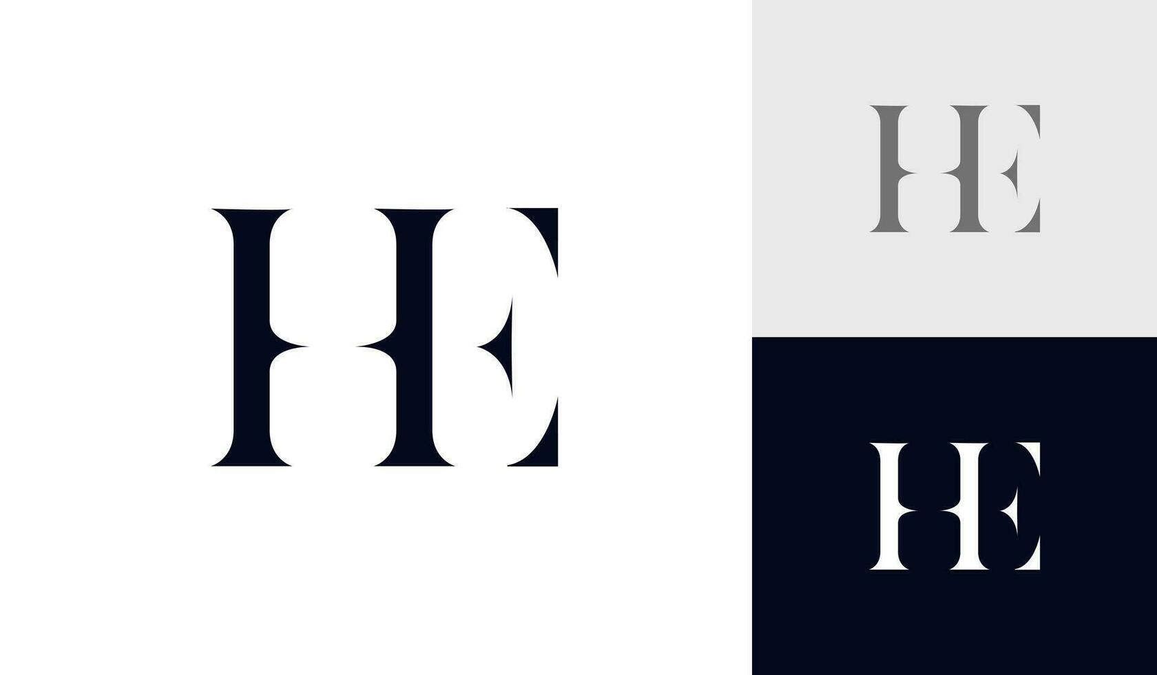 Letter HE initial monogram logo design 28214243 Vector Art at Vecteezy Letter HE initial monogram logo design 28214243 Vector Art at Vecteezy