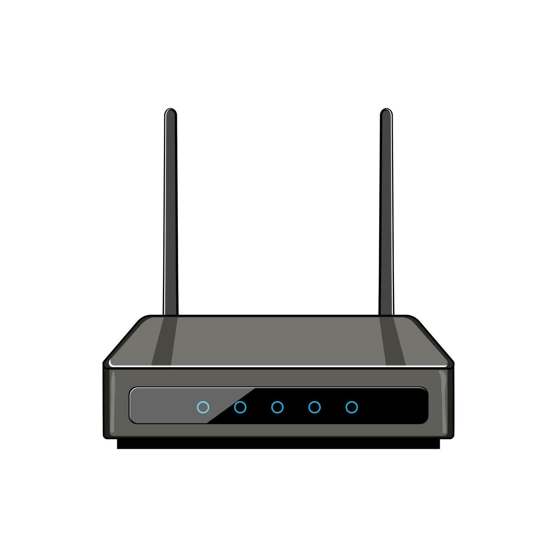 wireless router cartoon vector illustration 28215133 Vector Art at Vecteezy