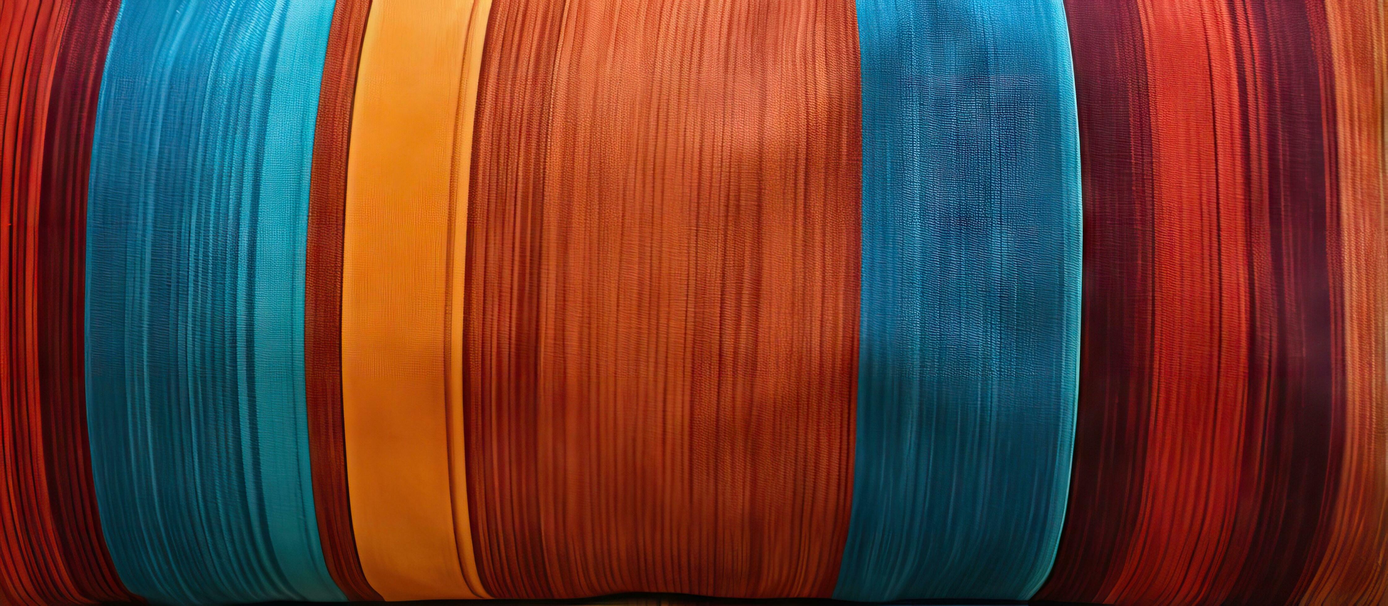 Natural fabric decorative pillow with stripe pattern 28217810 Stock Photo at Vecteezy