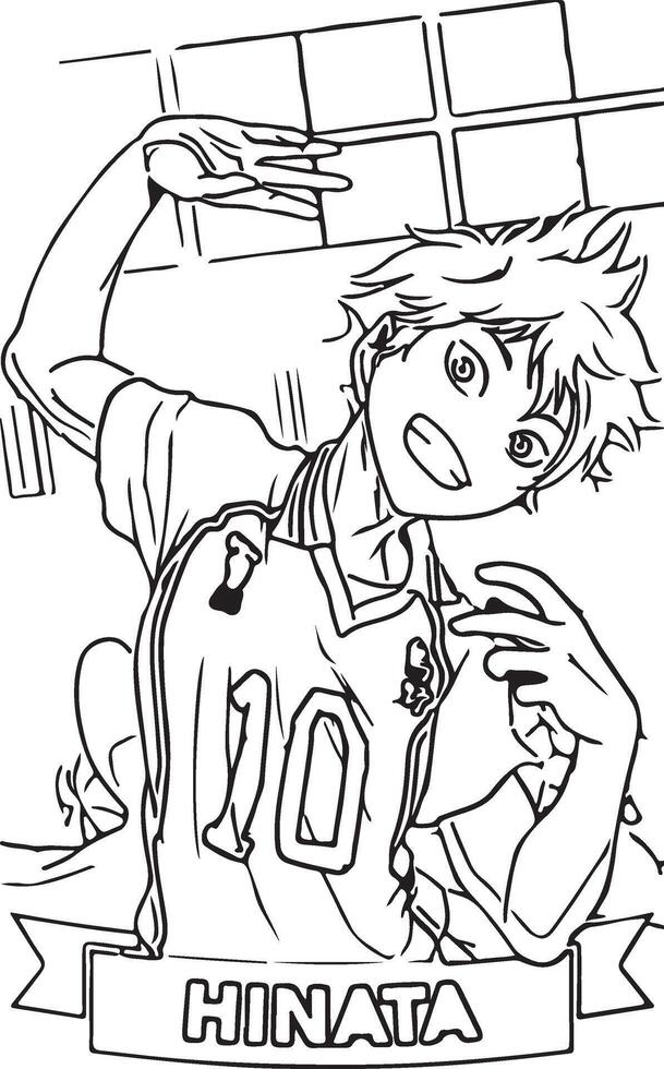 Anime Line Art 28218408 Vector Art At Vecteezy