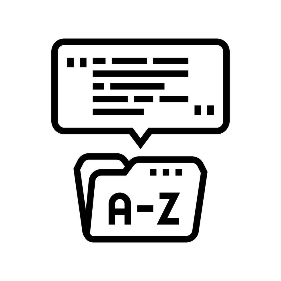 language proficiency interview job line icon vector illustration ... language proficiency interview job line icon vector illustration ...