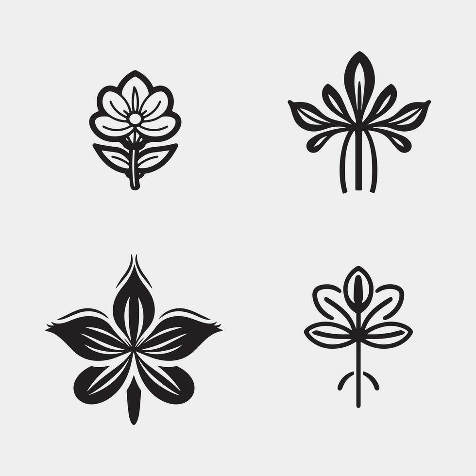 Flower Icon Collection Vector Illustration 28226974 Vector Art At