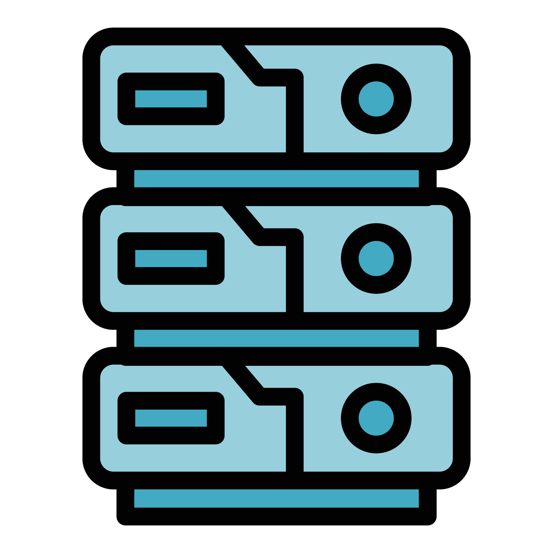 Server rack icon vector flat 28227708 Vector Art at Vecteezy