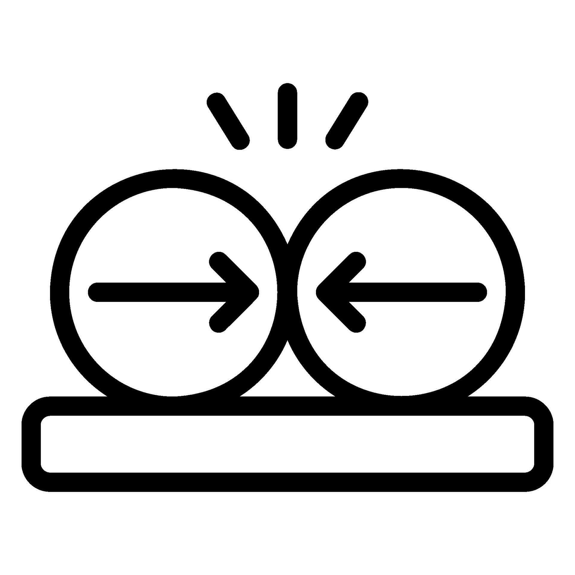 Collision line icon 28229118 Vector Art at Vecteezy