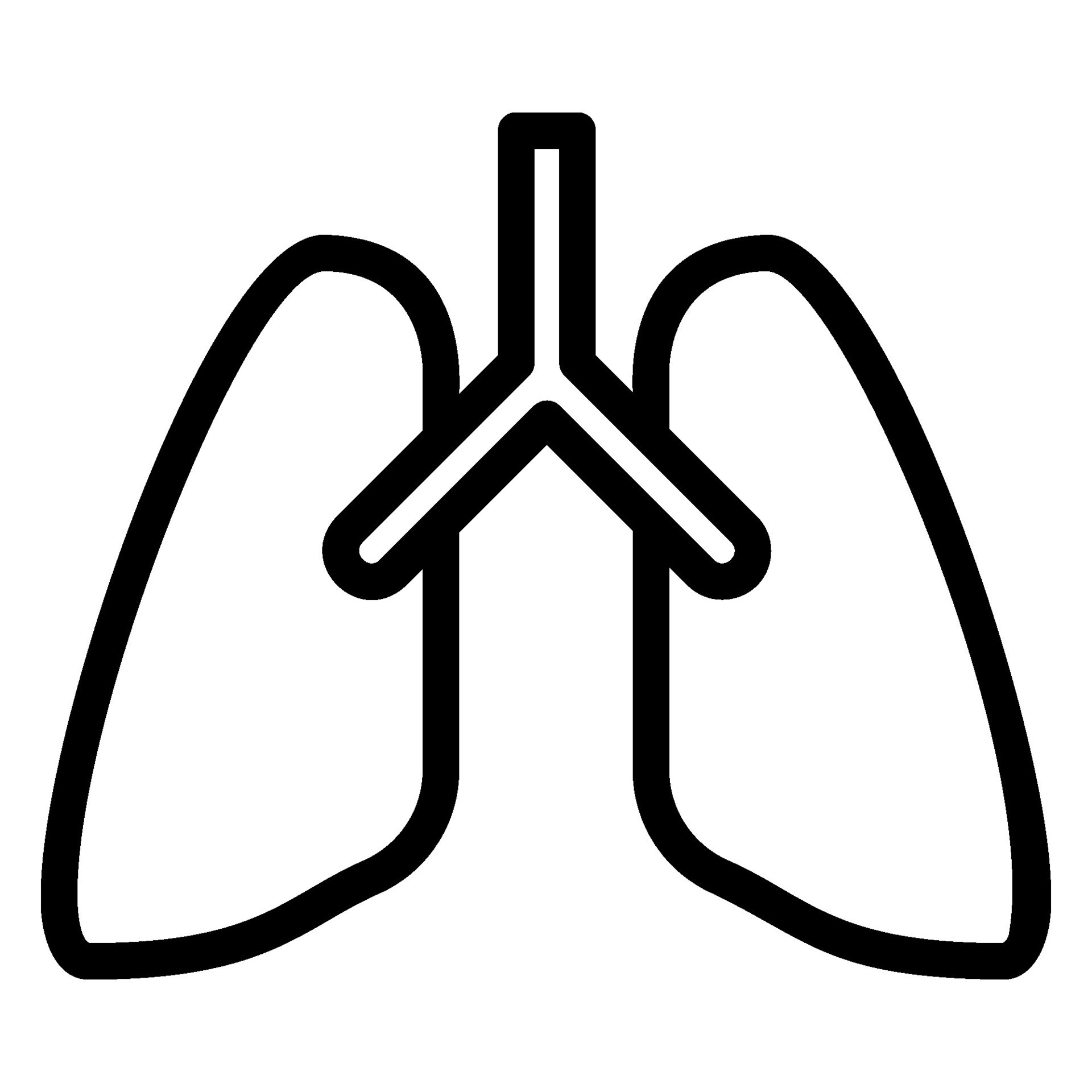 Lungs Line Icon 28229337 Vector Art At Vecteezy