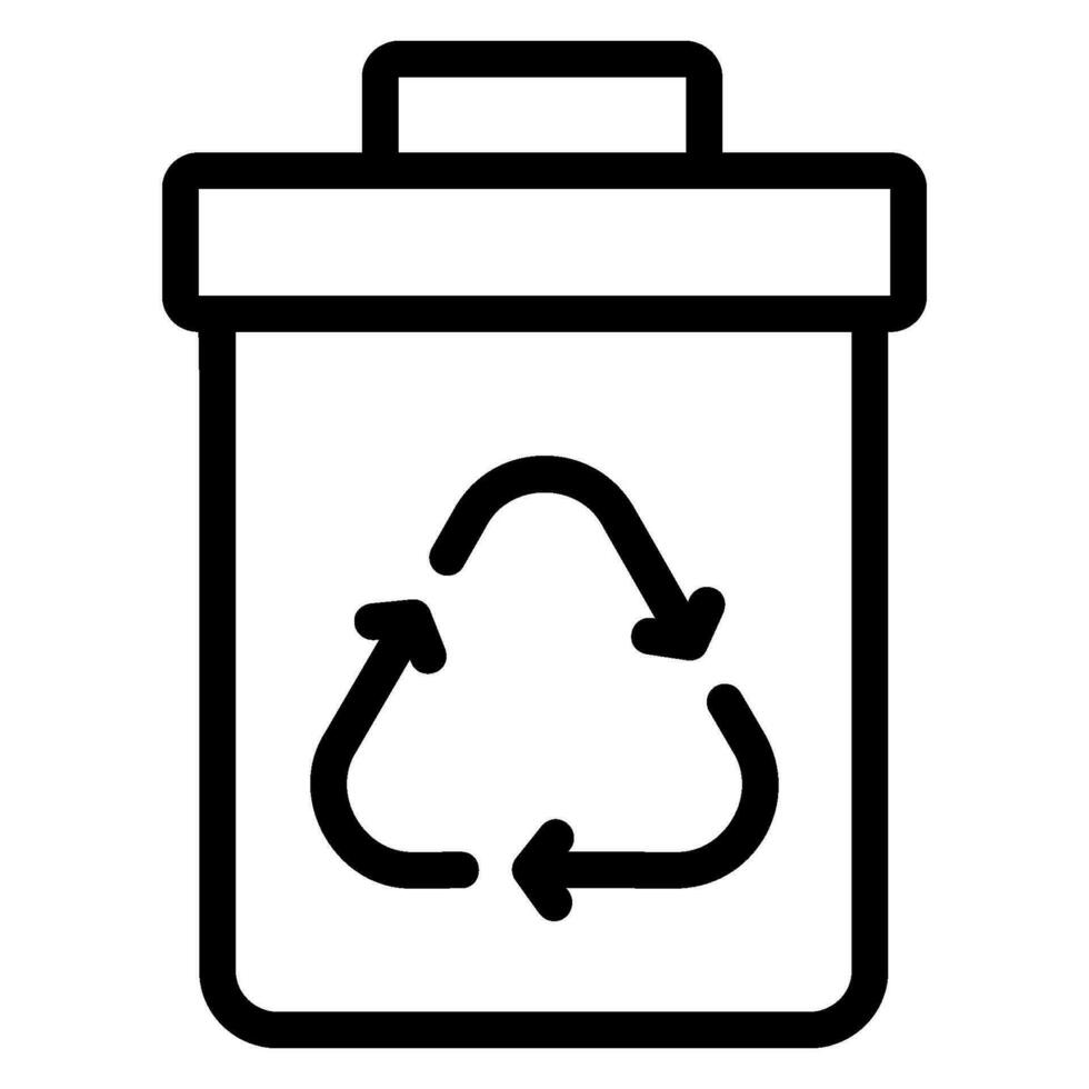 Recycle Bin Line Icon 28229427 Vector Art At Vecteezy