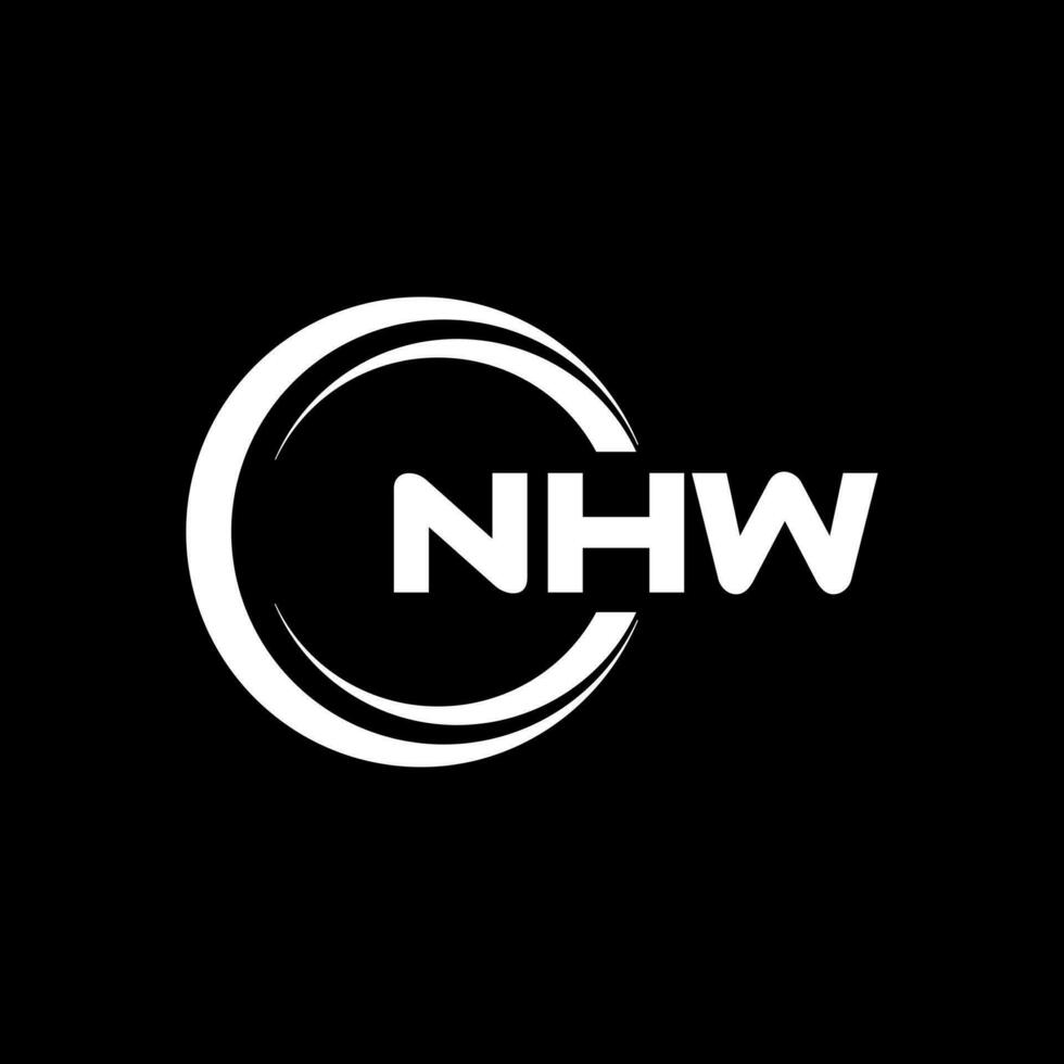nhw logo diseño, inspiración para un único identidad. moderno elegancia y creativo diseño ...