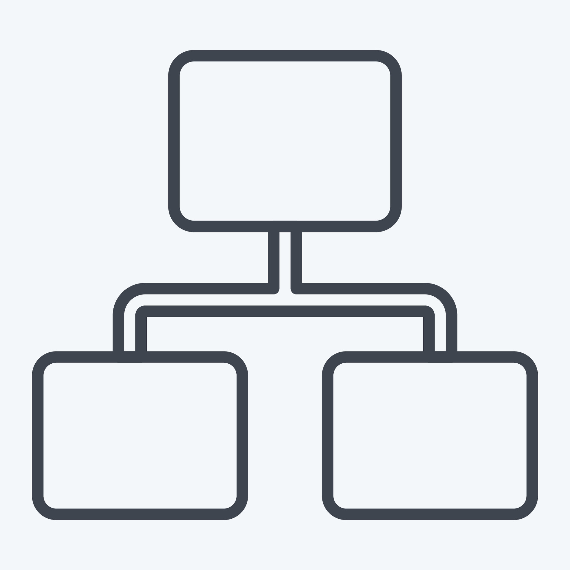Icon Flow Chart. related to Business Analysis symbol. line style simple ...