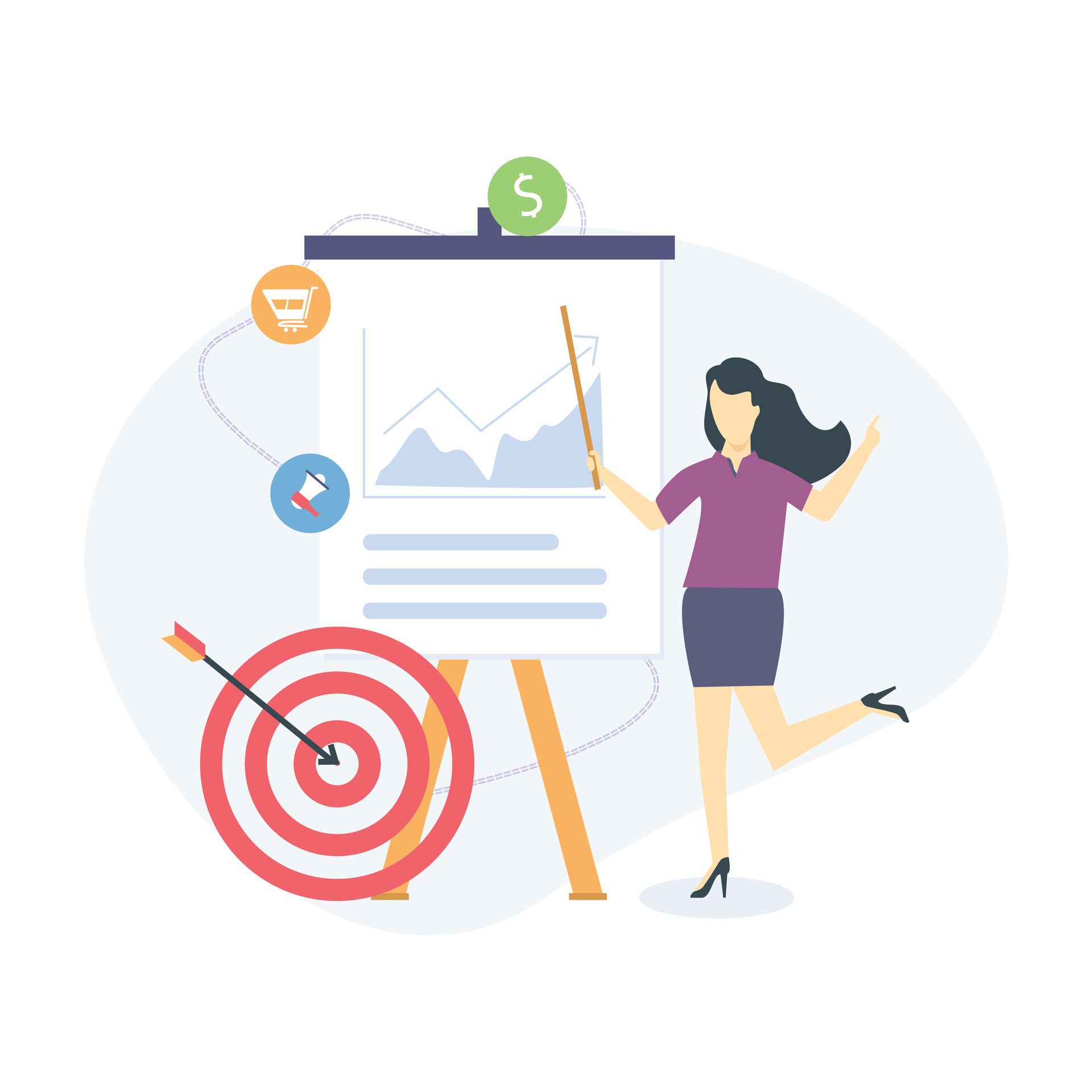 Marketing Strategy Illustration Useable For Both Web Or Mobile App Design 28231812 Vector Art At