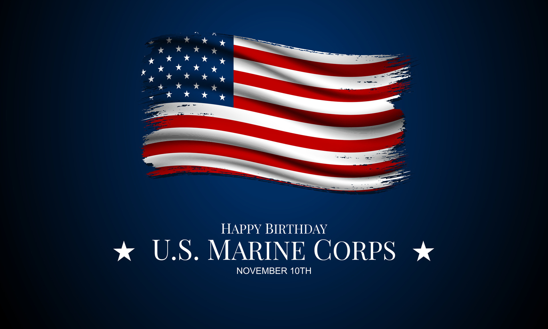 Us Marine Corps Birthday November 10 Background Vector Illustration