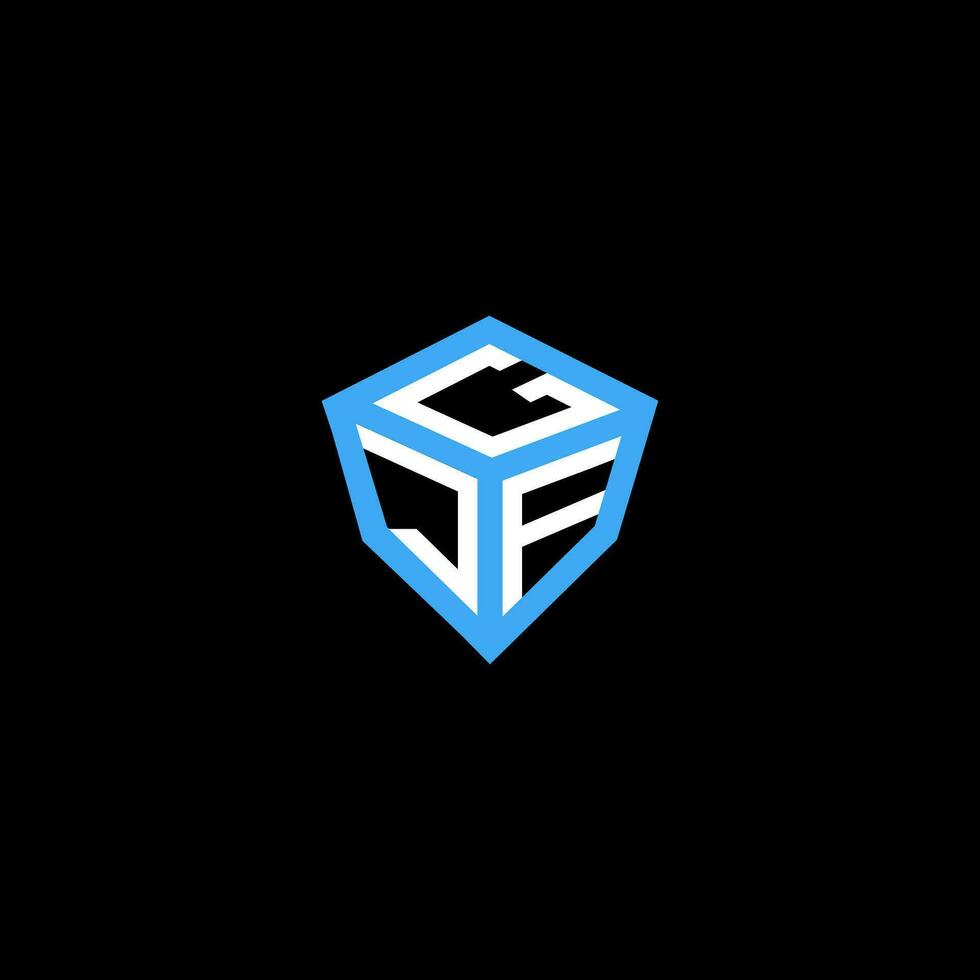 gjf letra logo vector diseño, gjf sencillo y moderno logo. gjf lujoso alfabeto diseño 28234654 ...