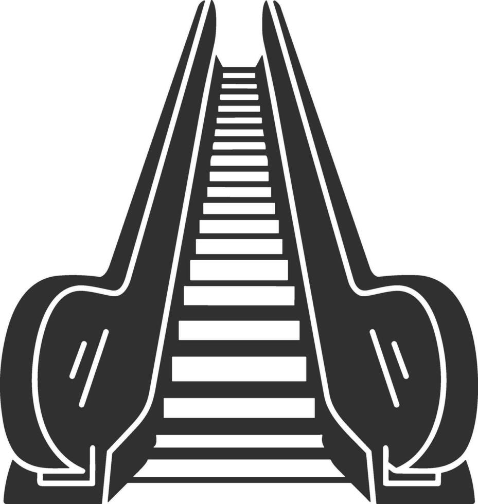 Stairs up escalator icon symbol image vector. Illustration of upstairs ... Stairs up escalator icon symbol image vector. Illustration of upstairs ...
