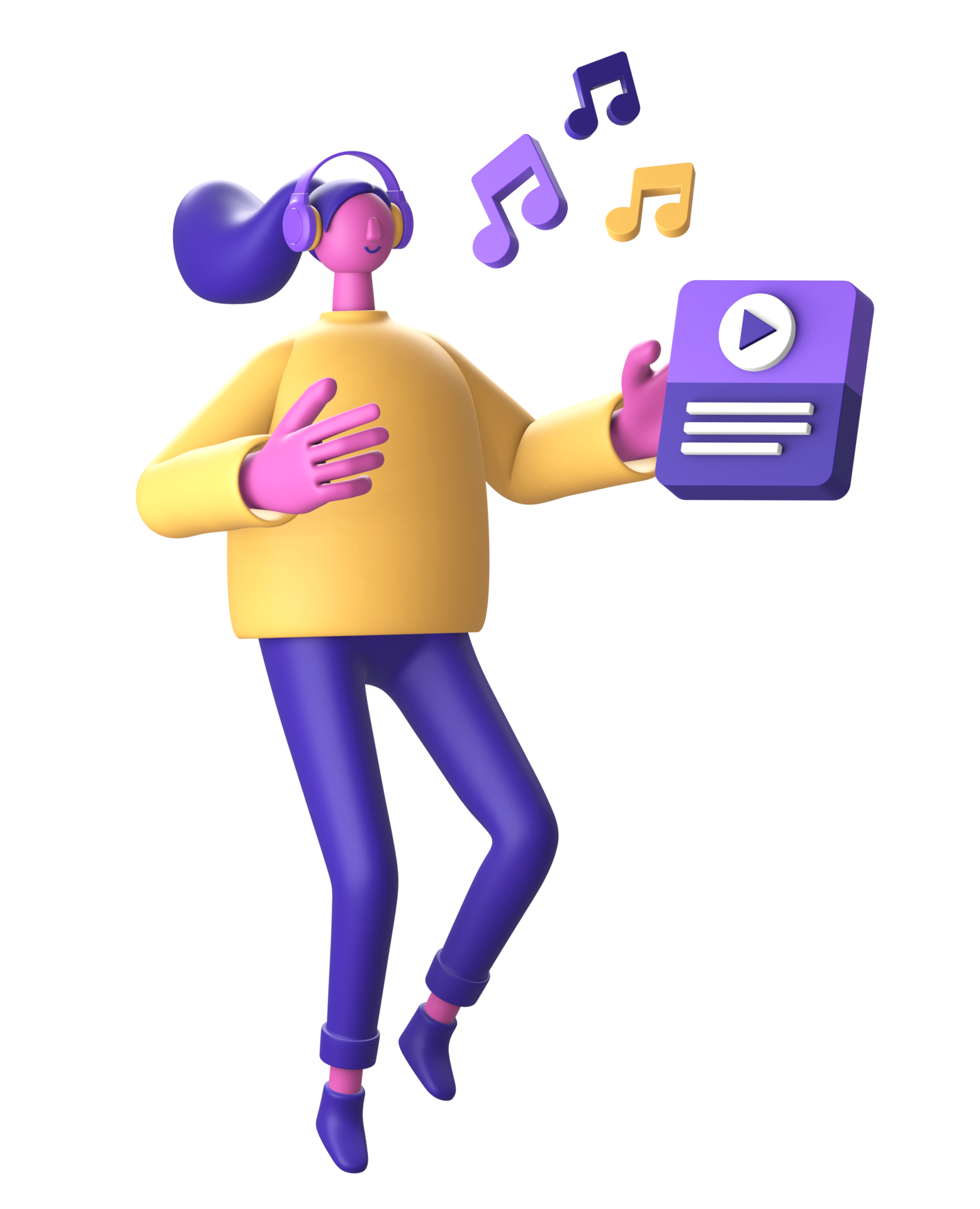 3D Character streaming music video for UI UX web mobile apps social ... 3D Character streaming music video for UI UX web mobile apps social ...