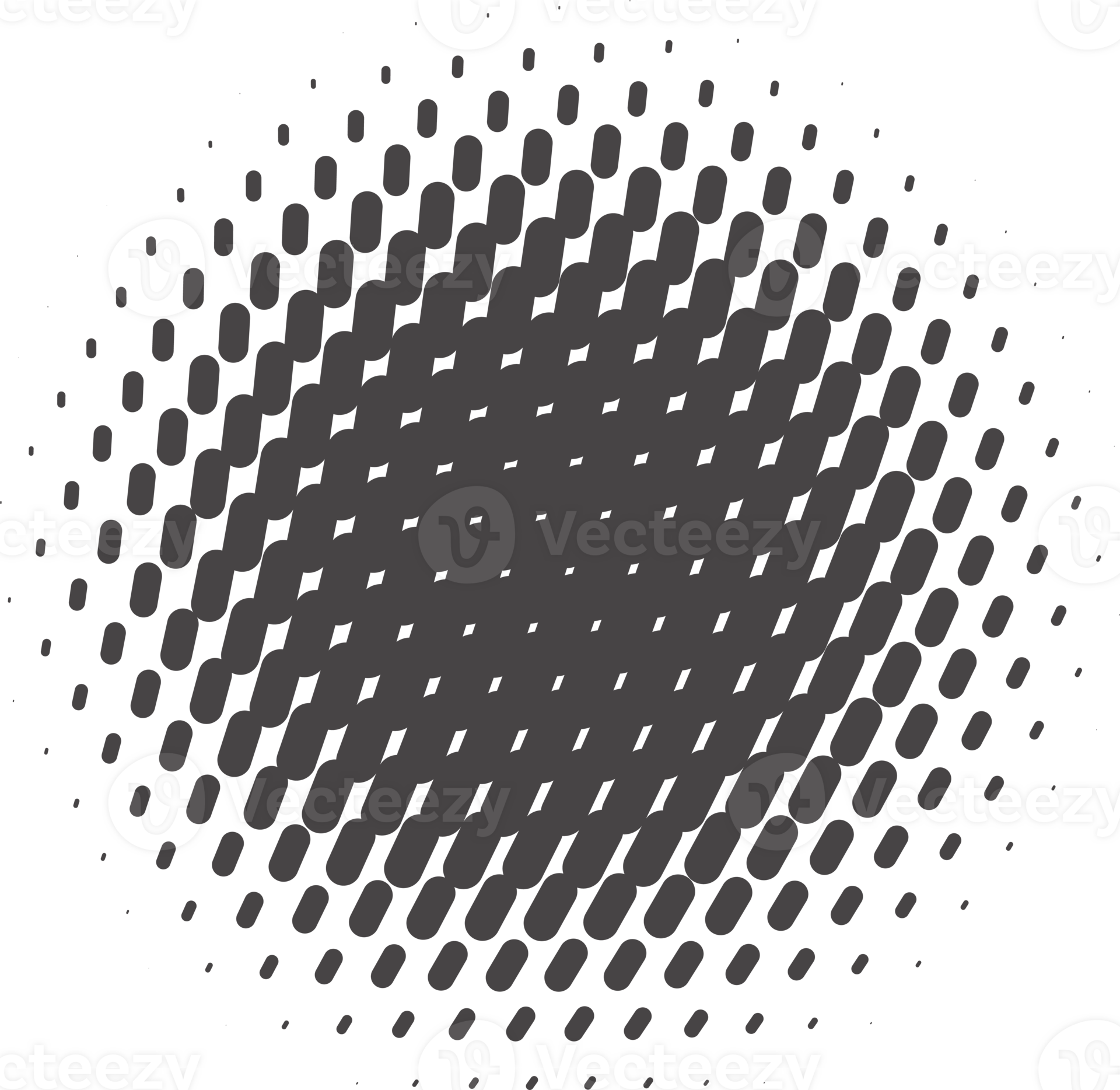 Circle Dots With Halftone Pattern Round Gradient Background Element With Gradation Points